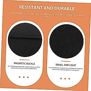 Cabilock 5pcs Bill Folder Office folders Leather File Folder Letter Size clipboards Pocket clipboard exam Paper Clips Business Agent Writing Board Small menu Cardboard Notebook a6 Pencil