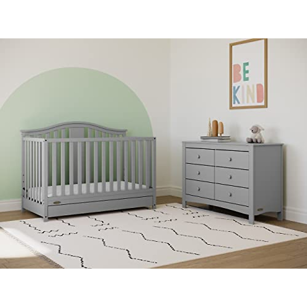Graco Noah 6 Dresser, 6 Drawer, Pebble Gray