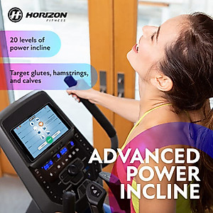 Horizon Fitness 7.0 AE Elliptical Trainer Exercise Machine for Home Workout, Fitness & Cardio, Advanced Cross-Trainer with Bluetooth, Built-in Speakers, 20 Resistance Levels, 325 lb Weight Capacity