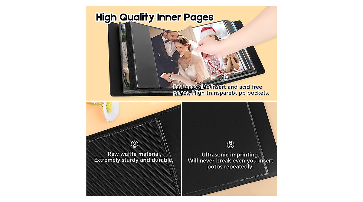 Durable 8x10 Photo Album - Store 152 Cherished Memories