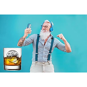Old Balls Whiskey Glass - Funny Retirement or Birthday Gifts for Men - Unique Gag Gifts for Dad, Grandpa, Old Man, or Senior Citizen, 30th, 40th, 50th, 60th Birthday Gift for Men