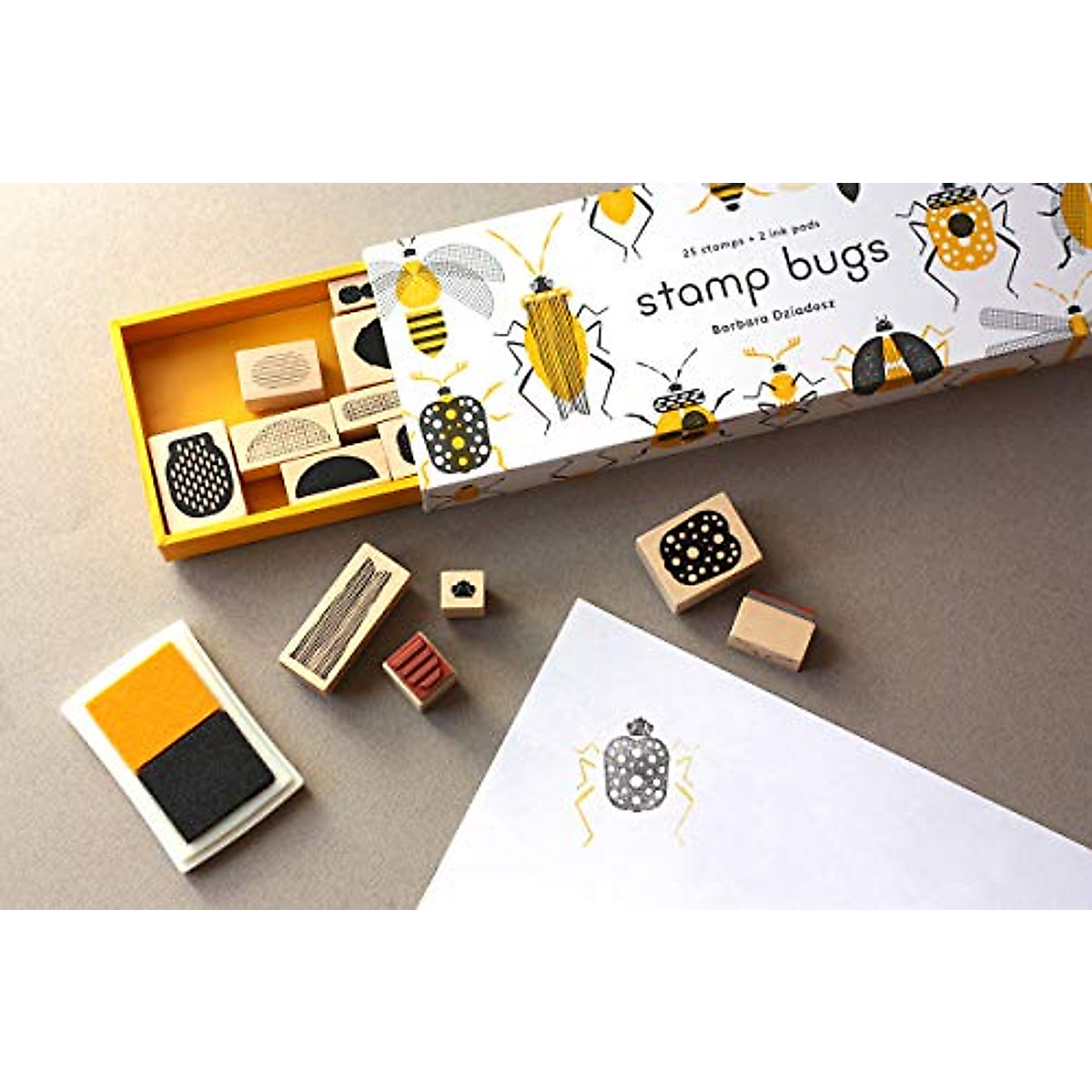 Stamp Bugs (25 stamps, 2 ink colors)