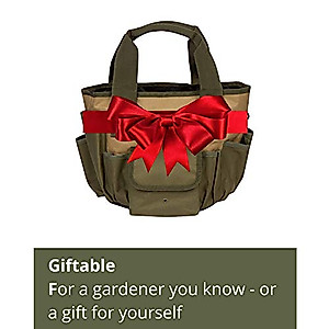 Garden Tool Bag – Makes Gardening Easy – Carry All Your Garden Tools and Supplies – Perfect Garden Tote and Bucket Organizer for Passionate Gardeners