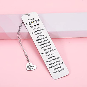Best Friends Gifts Bookmark for Friendship Women Friends Birthday Book Mark Girls Teen Booklovers Galentines Valentines Day Gifts for Best Friend BFF Christmas Graduation Gift for Women Female Friend