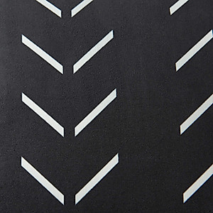 Nestinco Set of 2 Black Pillow Covers 18 x 18 inches Boho Aztec Polyester Blend Square Decorative Throw Pillow Covers for Sofa Couch Bed Decor