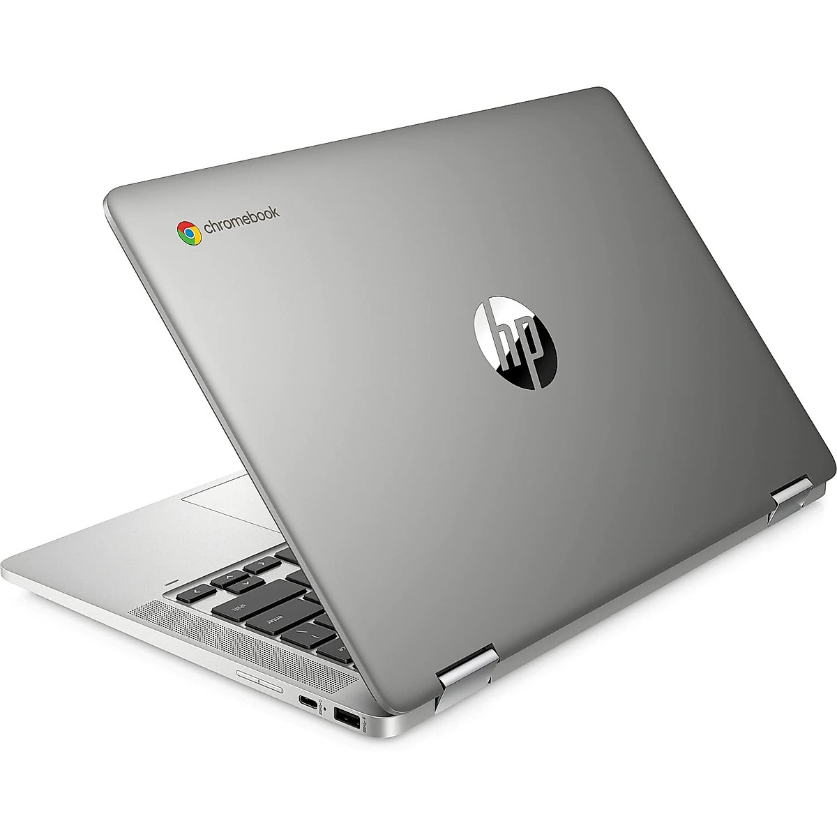 HP Chromebook x360 14-inch HD Touchscreen, 64GB eMMC, Intel Celeron N4020 2-in-1 Laptop (4GB RAM, USB-C, Wi-Fi, Webcam, SD Card Reader, Chrome OS) Silver, 14a-ca0036tg (Renewed)