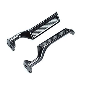 YMHHefy Black Interior Metal Door Handle Front Left Driver Passenger Compatible for 1987-1996 Ford Bronco F150 F250 F350 F53 F59 F800 E7TZ-1522601-A E7TZ-1522600-A 77177 77178 2Pcs