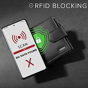 Felda RFID Small Womens Purse - Ladies Wallet Genuine Leather - Gift Box