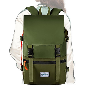 qozabualy Top Flap Design Backpack, XL Outdoor Travel Daypack/Vintage Backpack for Men Women - Younger Quick Pack