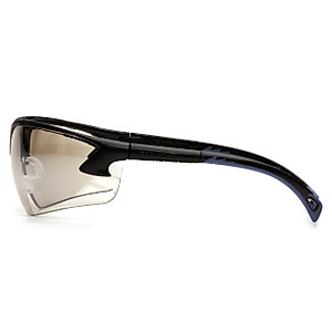 Pyramex Venture 3 Safety Glasses, Indoor/Outdoor Mirror Lens