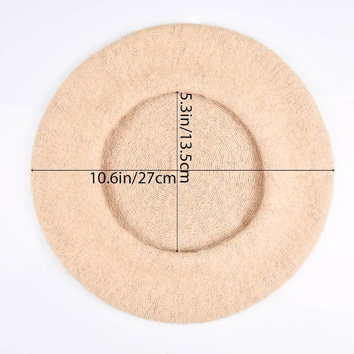 Jolbndcv 6 PCS Beret Hat French Beanie Hat Outdoor Hat Winter Hat Fashion Lady Hat (Khaki, Black, red, Navy, Brown, Green, Large)