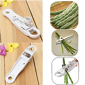 French Cut Green Beans String Bean Slicer - French Style Green Runner Bean Vegetable Slicer Cutter Remover Peeler - French Cut Green Bean Cutter