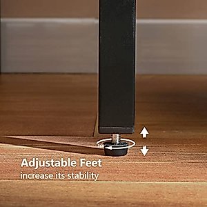 Iwell Nightstands Set of 2, End Table, Side Table, Bedside Table with Drawer and Storage Shelf for Bedroom, Small Space, Easy Assembly, Steel, Industrial Design, Rustic Brown