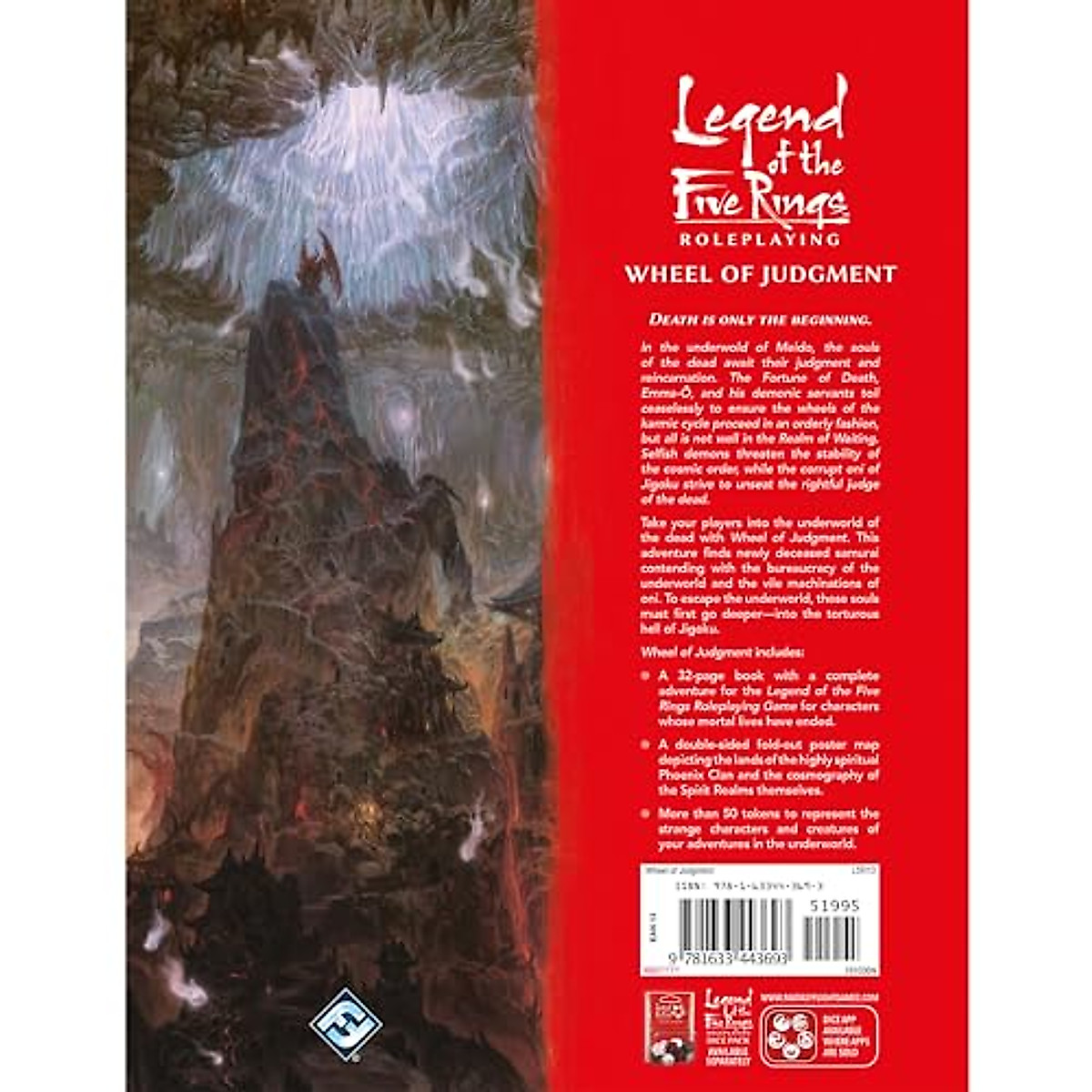 Fantasy Flight Games Legend of The Five Rings Roleplaying Game Wheel of Judgement Expansion - Adventure Game, Strategy Game for Adults, Ages 14+ 3-5 Players, 2 Hour Playtime, Made by Edge Studio