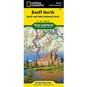 Banff North Map [Banff and Yoho National Parks] (National Geographic Trails Illustrated Map, 901)