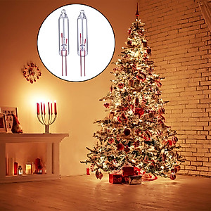 Ruisita 240 Pieces 3.5V Clear Mini Christmas Replacement Bulbs, 125 mA, 0.43 Watt Bulbs for Christmas Trees and Incandescent String Lights Set Supply (240)