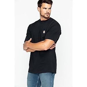 CarharttMenLoose Fit Heavyweight Short-Sleeve Pocket T-ShirtBlackLarge