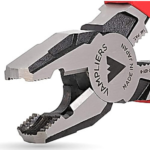 VAMPLIERS 8" PRO Linesman Screw Removal Pliers. Professional Grade Combination Pliers. Heavy Duty Screw Extracting Tool. Remove any Damaged/Specialty Screws & Fasteners. Made in Japan: VT-001-8