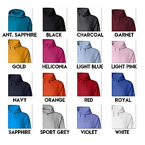 Tee Miracle Multipack 18500 Unisex Bundle Bulk Hoodie 10 Pack - Plain Hooded Sweatshirt for Men and Women, Small Multicolor