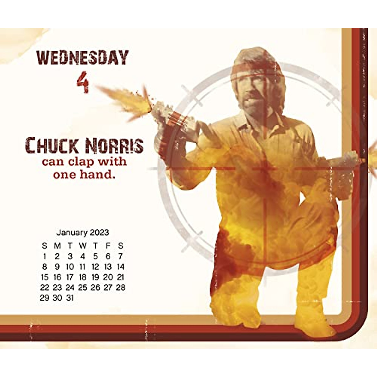 2023 Chuck Norris Day-at-a-Time Box Calendar
