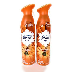 Febreze Air - Limited Edition - Fresh-Harvest Pumpkin - Twin Package - Net Wt. 8.8 OZ (250 g) Per Bottle - One (1) Package (2 Count Bottles)