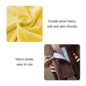Kelendle Seat Belt Pillow Kids Car Seat Belt Cover Vehicle Shoulder Pads Car Seatbelt Cushion for Kids Seat Strap Pillows Kids Animal Travel Pillow