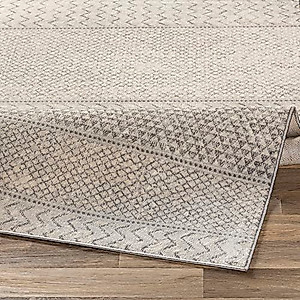 Artistic Weavers Hana Modern Moroccan Area Rug,6'7" x 9'6",Silver Grey