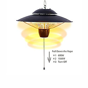 DONYER POWER 1500W Electrical Patio Heater, Ceiling Mounted, Outdoor or Indoor Use