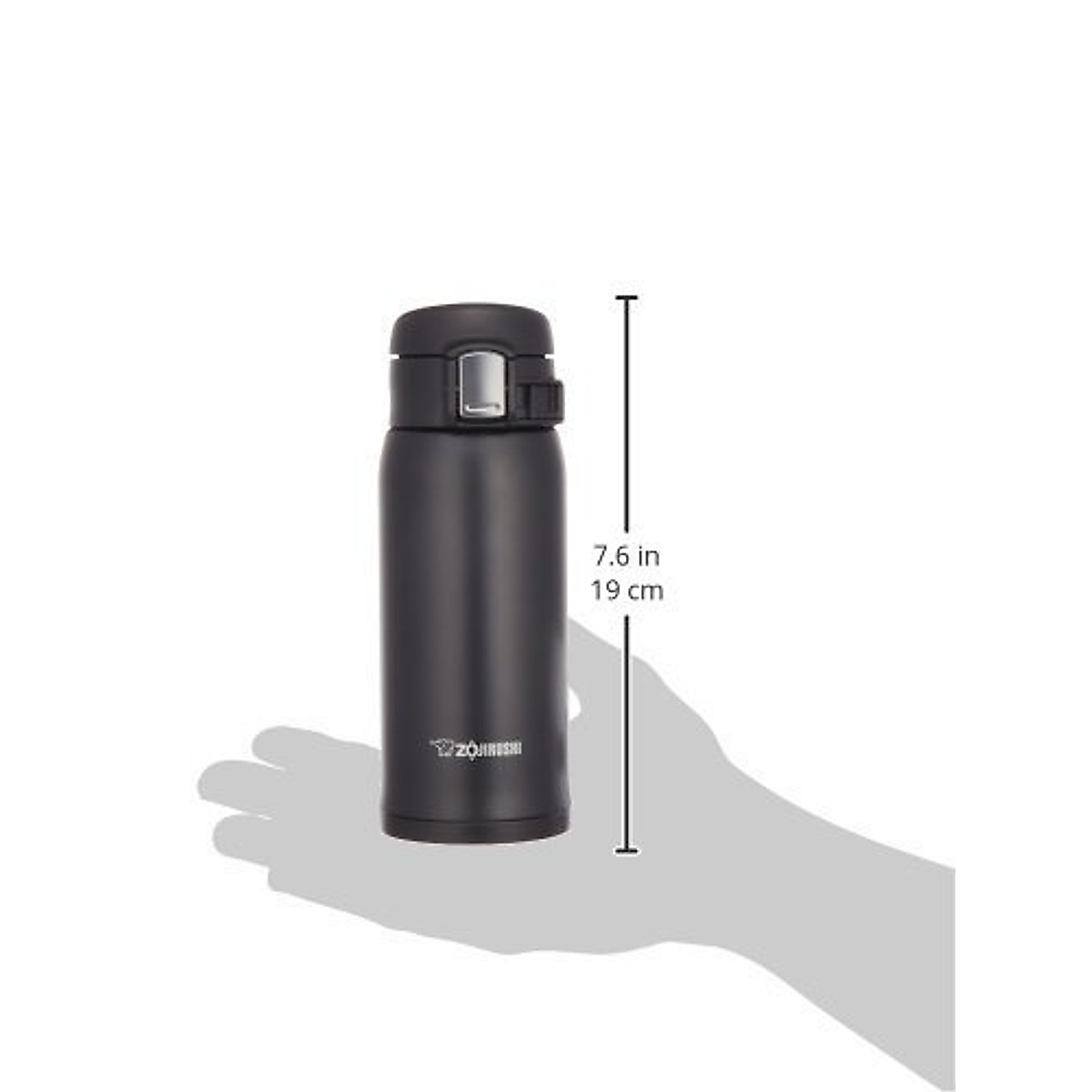 Zojirushi SM-SA36BA Stainless Steel Vacuum Insulated Mug, 1 Count (Pack of 1), Black