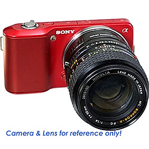 Fotasy Minolta MD MC Rokkor Lens to E Mount Adapter, MD E Mount, MD to E, Compatible with Sony a7 a7R a7s II III IV a9 a7c Alpha 1 a6600 a6500 a6400 a6300 a6100 a6000 a5100 a5000 a3500 ZV-E10
