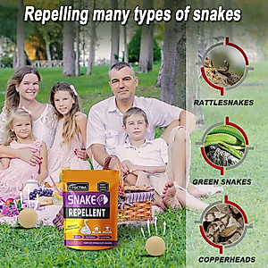 Dsdgkmk Snake Repellent for Yard Powerful, Backyard Snake Repellent Outdoor,Snake Away Repellent for Outdoors, Snake Repellent Pet Safe, Snake Deterrent Outdoor, Snake Repellent Indoor -8P
