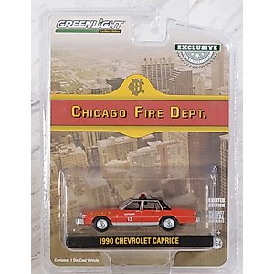 Greenlight 1:64 1990 Chevro&let Caprice - Chicago Fire Department (Hobby Exclusive) 30243 [Shipping from Canada]