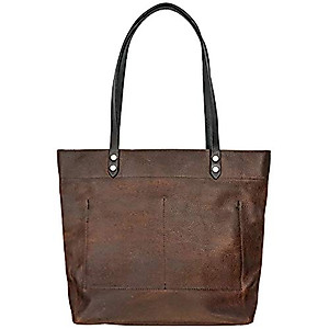 Market Tote - Leather - Cognac - Made in USA