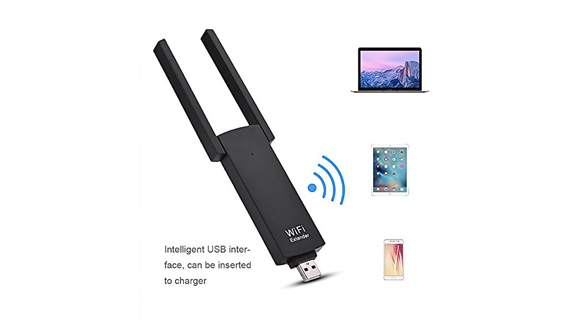 300M Dual Antenna USB WiFi Range Extender