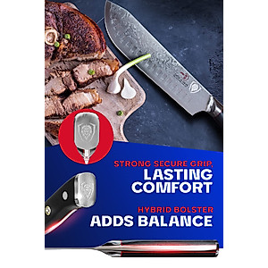 DALSTRONG Bull Nose Butcher Knife - 8 inch - Shogun Series ELITE - Japanese AUS-10V Super Steel - Vacuum Heat Treatment - Sheath Included - Meat, BBQ, Breaking Knife - Carving Knife - Heavy Duty