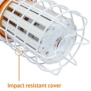 NS 100W LED Temporary Work Light,15500 Lumen Daylight White 5000K, IP64 Dust & Waterproof,Stainless Steel Cover for High Bay Construction Jobsite Workshop…