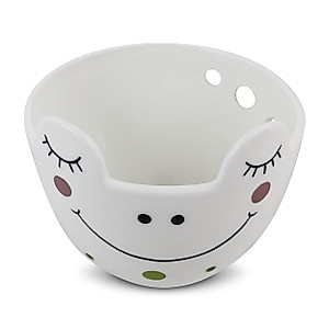 Generic Frog Ceramic Yarn Bowl for Knitting and Crocheting. This Decorative Wool HolderYarn Organizer Makes a Great Gift for Crochet Lovers. (Frog)