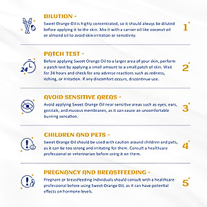 HIQILI Orange Essential Oil, 100% Pure, No Phototoxicity - 3.38 Fl Oz