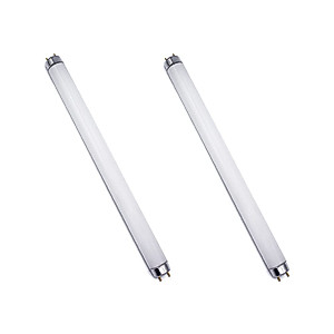 15W 18 Inch Black Light Bulb T8 by Lumenivo - F15T8 Black Light Bulb Replacement for 30W Electric Bug Zapper - G13 Medium 2-Pin Base - 2 Pack