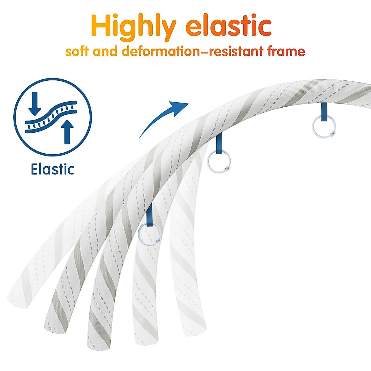 Lauon Baby Play Gym Mat, Bear Shaped 500,000 Tolerance Kick and Double Side Piano Thicken Activity Mat w 5 Detachable Toys, Tummy Time Mat Promote Motor Skills & Sensory Development Mat for Newborn