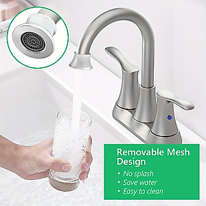 Faucet Aerator Compatible with Moen 101964 116618, High Flow Sink Aerator Replacement, Fit for Shower Bathroom Kitchen Faucet Parts, 2.2 Gallon Per Minute, Chrome