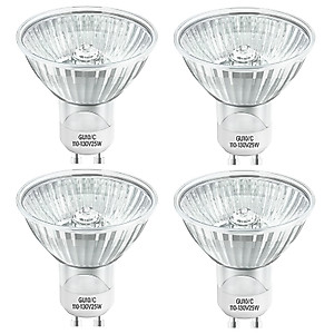 Gaormii Halogen GU10 120V 25W NP5 Replacement Bulb for Candle Warmer,Scent Wax Burner,Fragrance Melt,Warming Bulb MR16 JDR Dimmable,Warm White,4 Pack