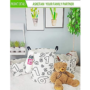 ASKETAM Baby Laundry Basket, Durable, Large Capacity, Lightweight, Portable, Waterproof