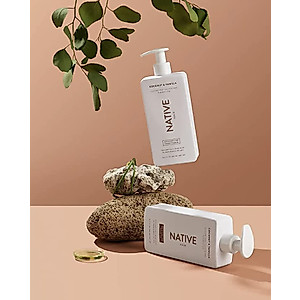 Native Shampoo and Conditioner Set | Sulfate Free, Paraben Free, Dye Free, with Naturally Derived Clean Ingredients| 16.5 oz (Coconut & Vanilla, Moisturizing) Pack