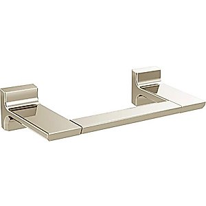 Delta Faucet 79908-PN Pivotal Wall Mounted 8" Mini Towel Bar, Hand Towel Holder in Polished Nickel, Bath Accessories