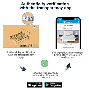 Molblly Queen Size Bed Frame with Upholstered Headboard, Strong Frame, and Wooden Slats Support, Non-Slip and Noise-Free, No Box Spring Needed, Easy Assembly, Dark Grey
