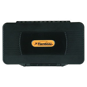 Flambeau Tackle Foam/Magnent Crystal Fly Box (Black/Clear, 7.25x4.125x1-Inch)