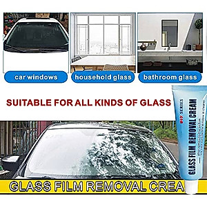 KCRPM Car Glass Oil Film Cleaner, Glass Film Removal Cream, Car Windshield Oil Film Cleaner, Car Glass Oil Film Cleaner Safety And Long-Term Protection (2pcs-20g)