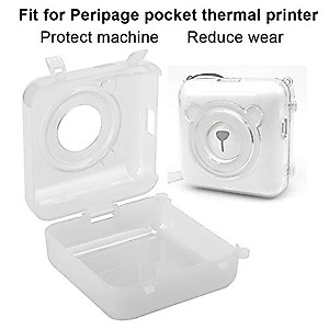 Dpofirs Pocket Printer Case,Protective Shell PC for Peripage/Bluetooth Phone Pocket Thermal Sticky Note Barcode Printer,Protective Shell for Bluetooth Pocket Printer(#1)