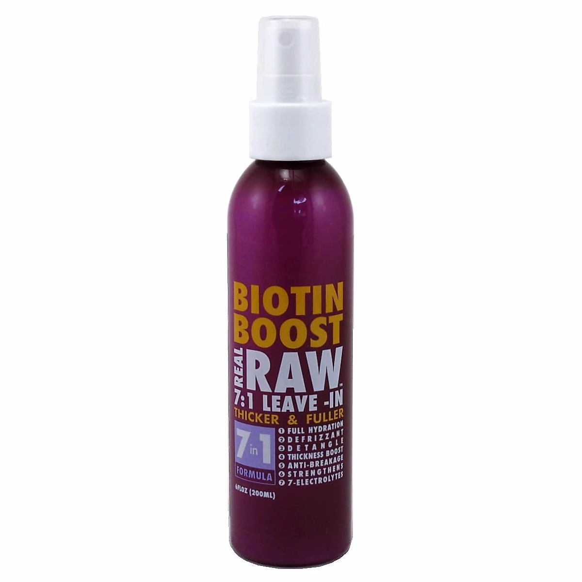 Real Raw Leave-In Biotin Boost 7-In-1 Thick & Full 6 Ounce (177ml)